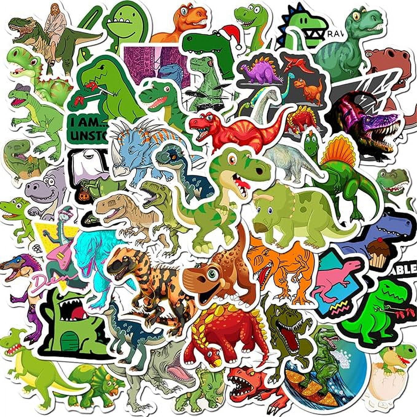 Dinosaur Stickers for Water Bottles,Cute Vsco Vinyl Laptop Stickers ...