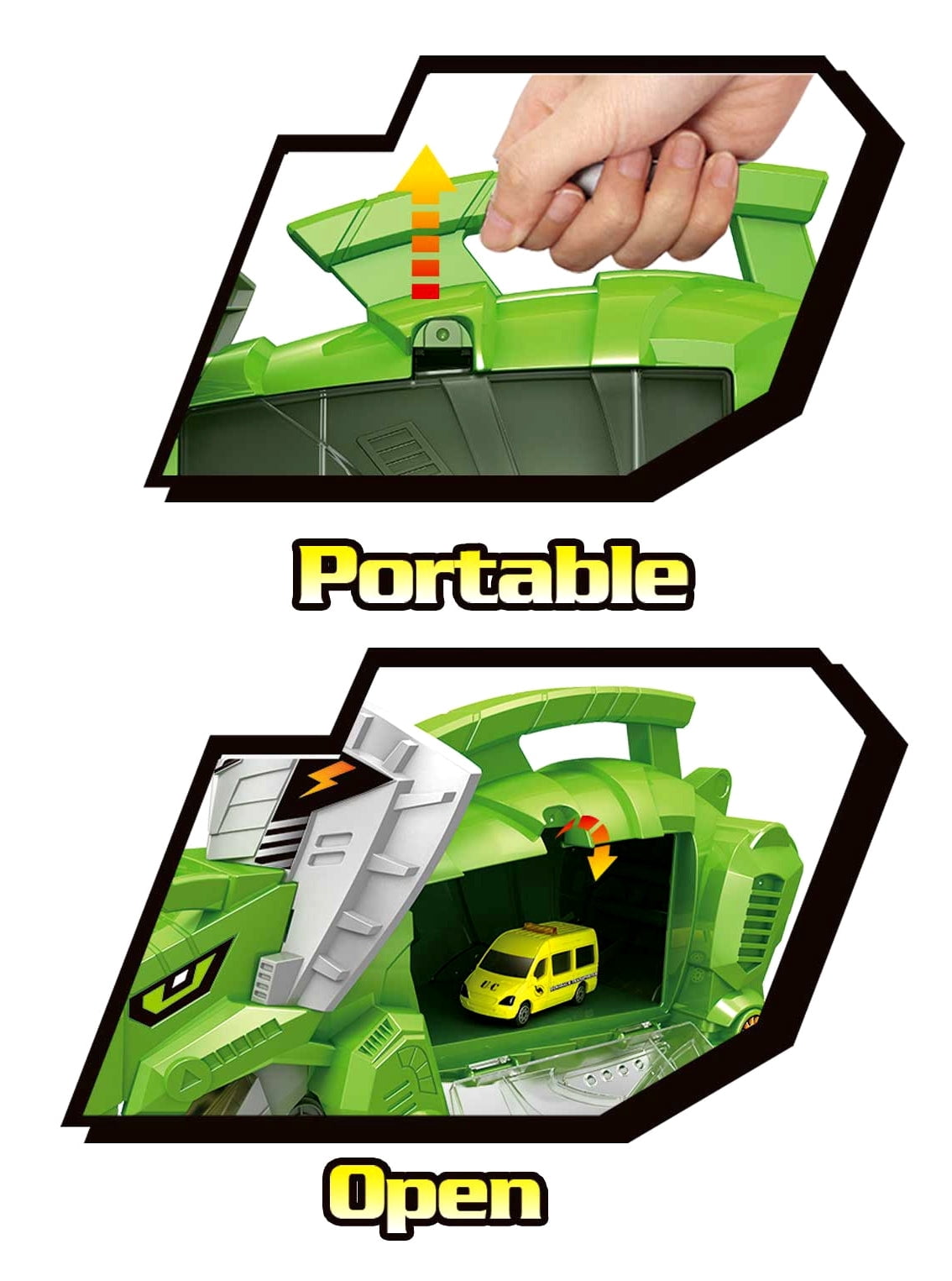 Dinosaur Storage Carrier, Includes Dinosaur and Cars - Walmart.com