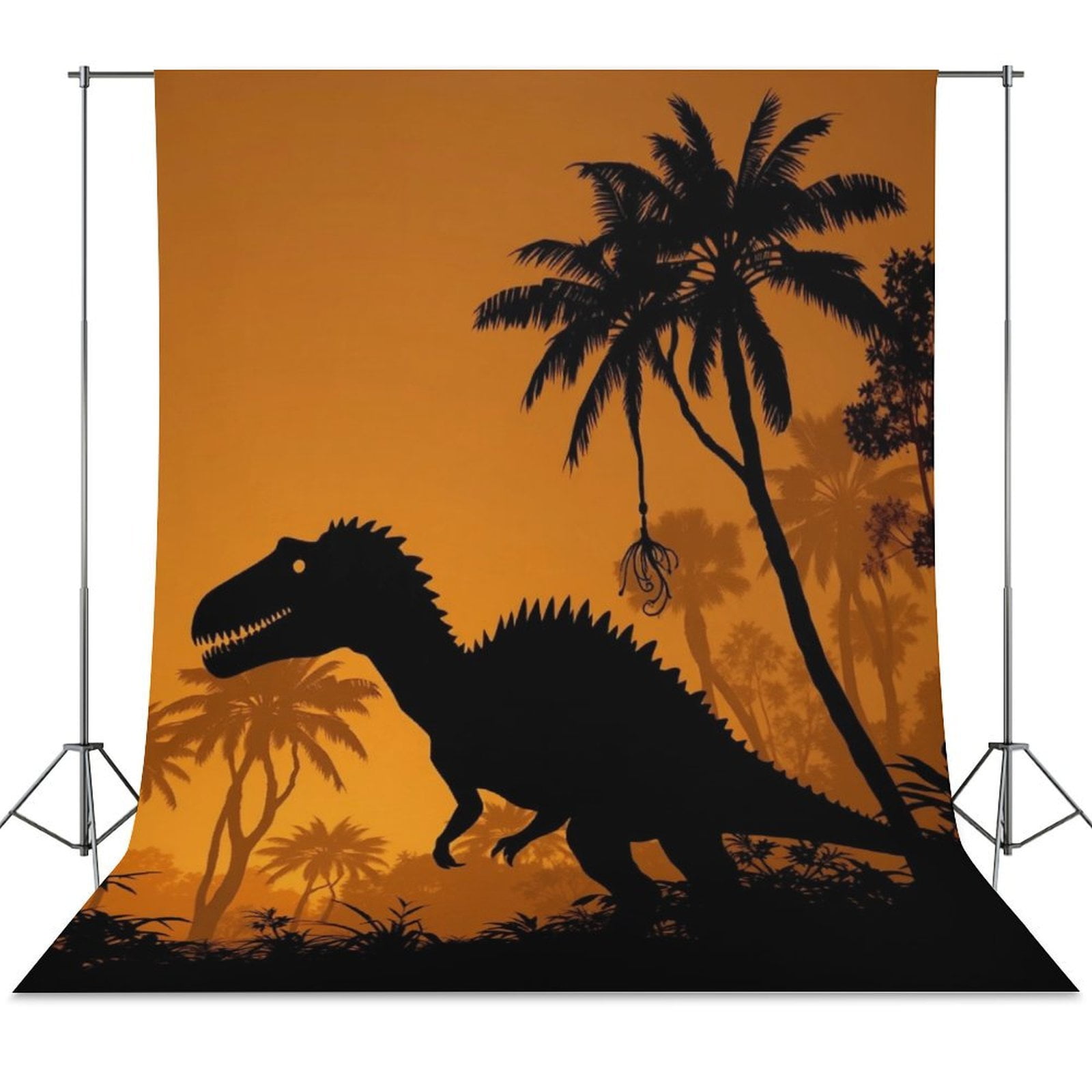 Dinosaur Sunset Silhouette Photography Backdrops Adult Photostudio ...