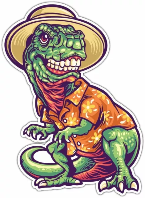 Dinosaur T-Rex Summer Holyday Vacation Car Window Stickerphone Decal ...