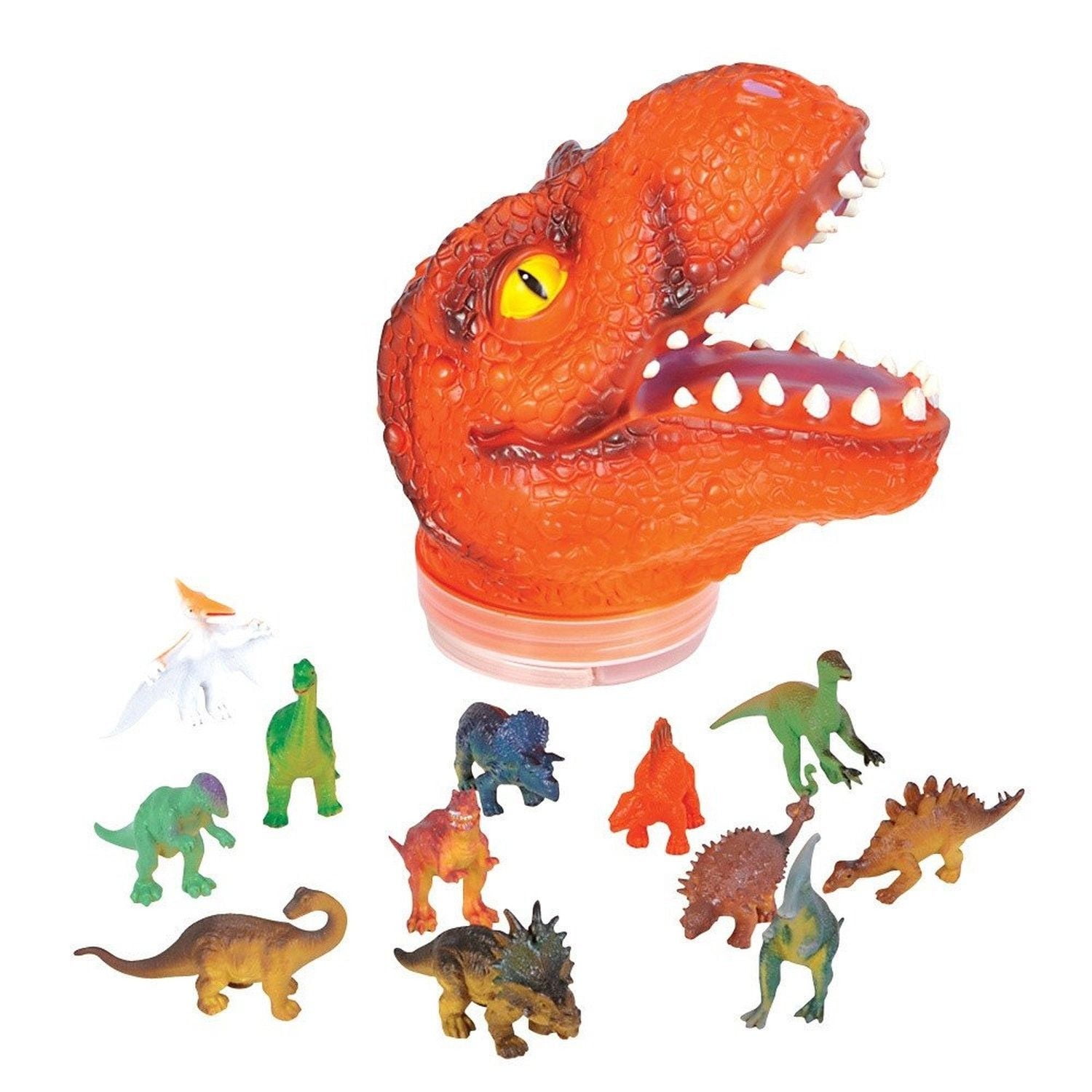 Dinosaur T-Tex Tyrannosaurus Rex Head Action Figure Carrying Case With ...