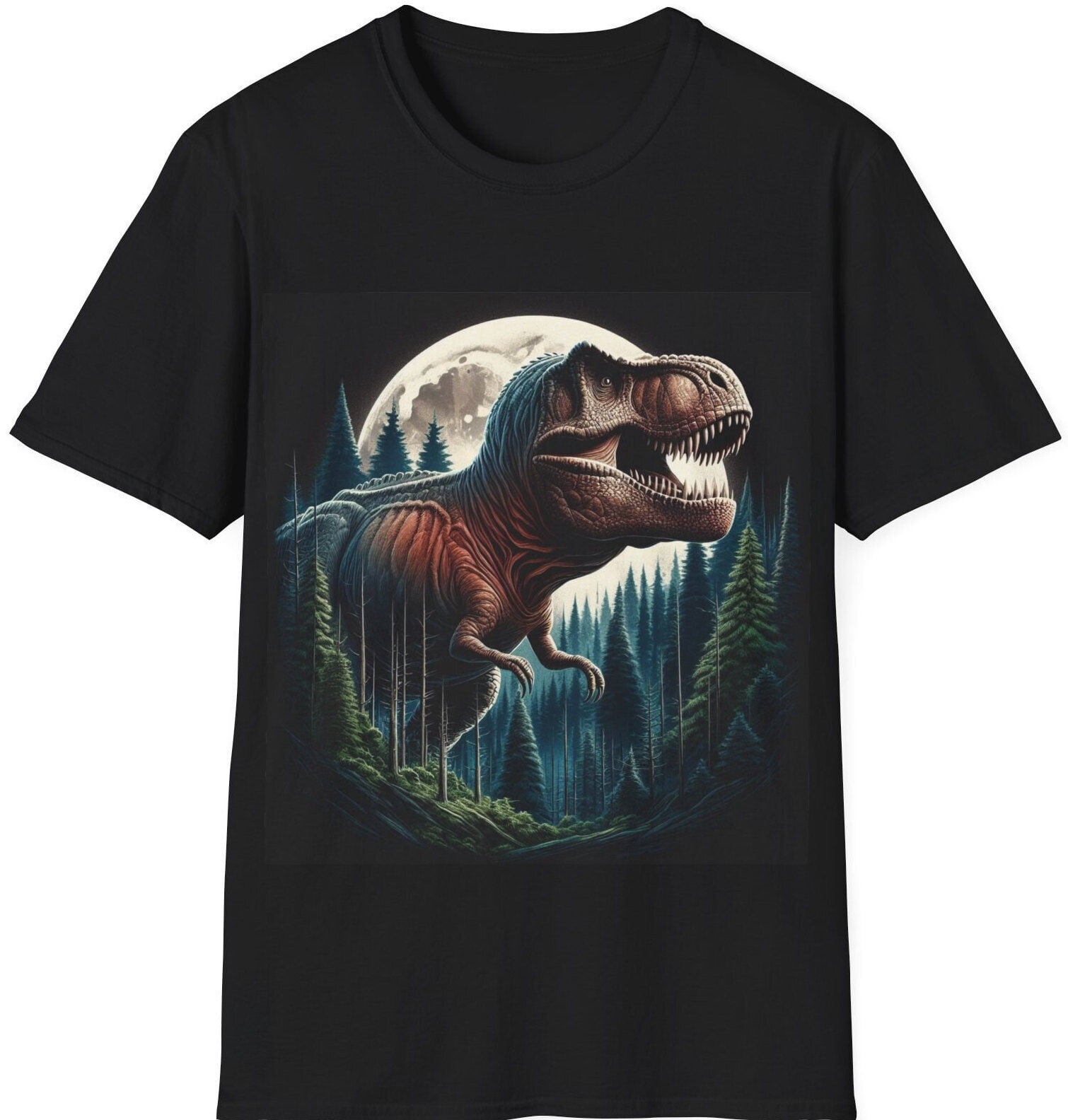 Dinosaur T-rex T-shirt Tyrannosaurus Tee Dinosaur Graphic Tee ...