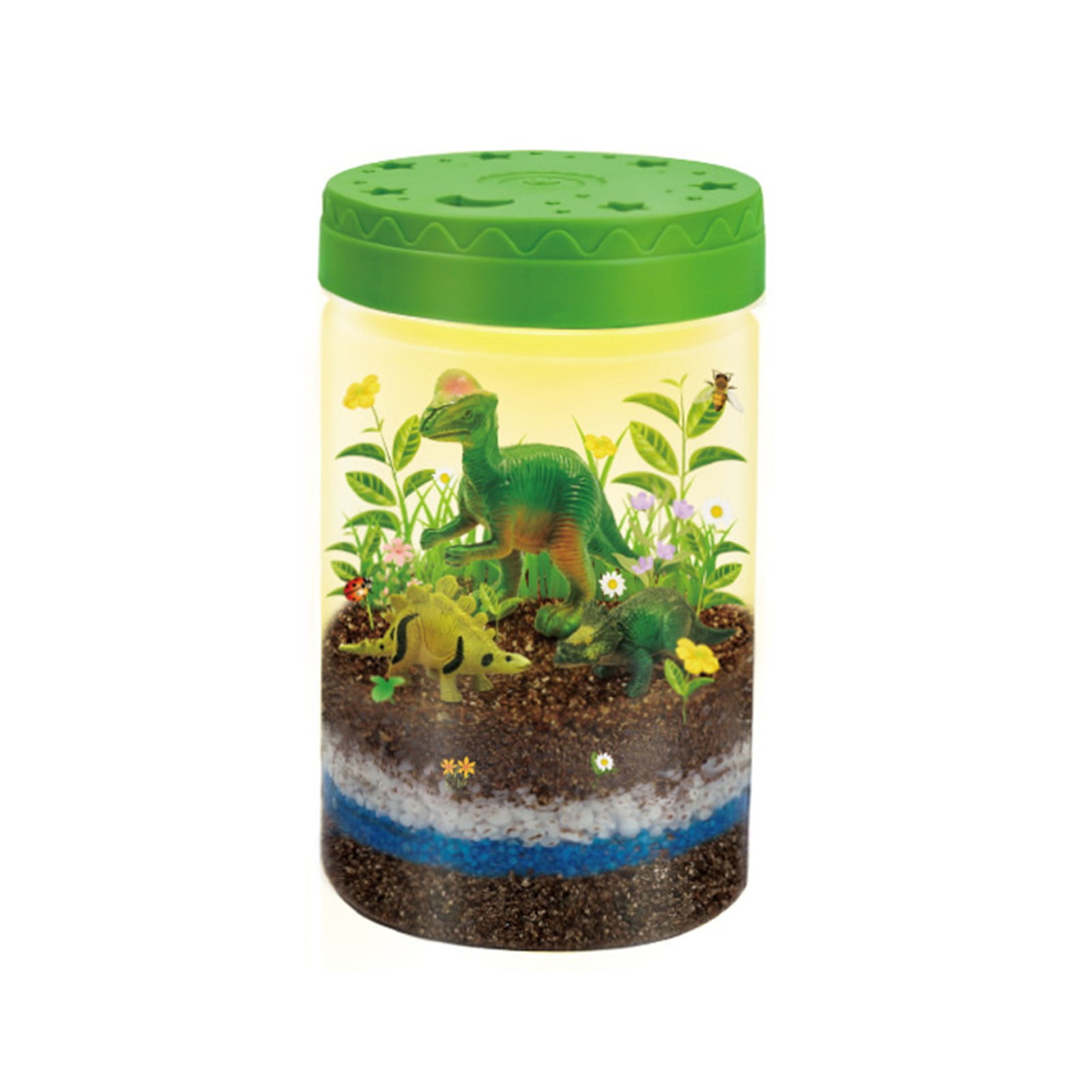 Dinosaur Terrarium Kit for Kids – Multicolor Light Up Terrarium Kit for ...