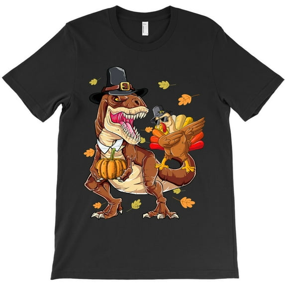 Dinosaur Thanksgiving Boys Turkey Saurus T Rex Pilgrim Kids 6, G7678 ...