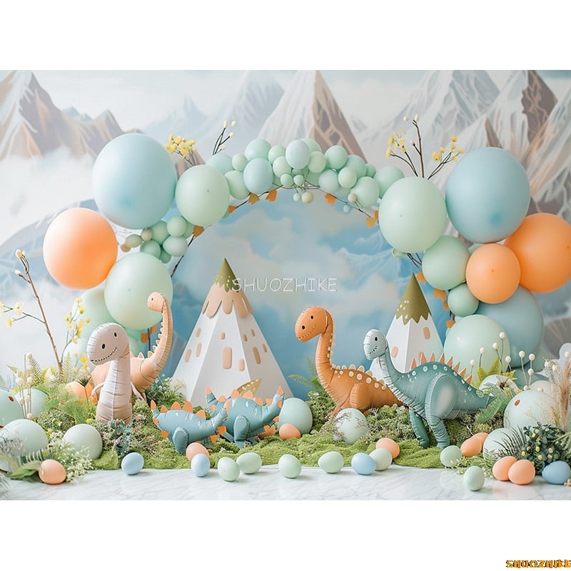 Dinosaur Theme Birthday Party rated Photography Backdrops Props Dream ...