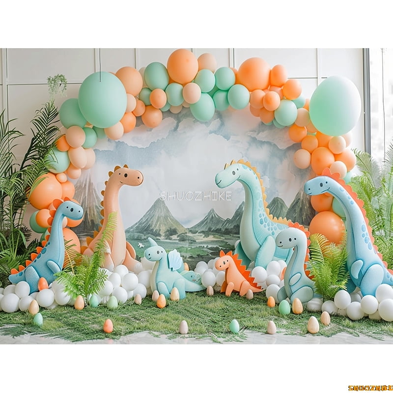 Dinosaur Theme Birthday Party rated Photography Backdrops Props Dream ...