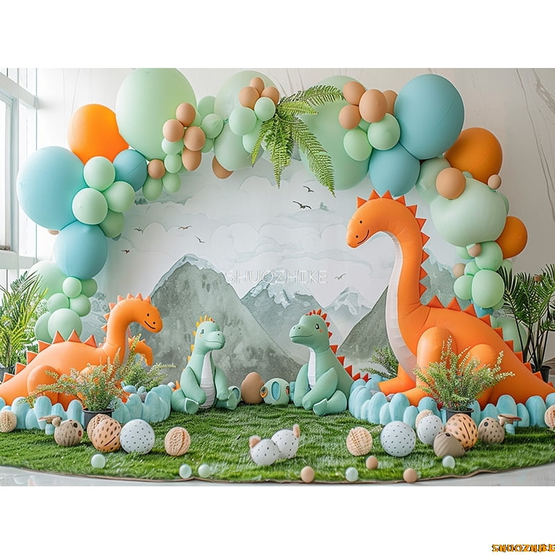 Dinosaur Theme Birthday Party rated Photography Backdrops Props Dream ...