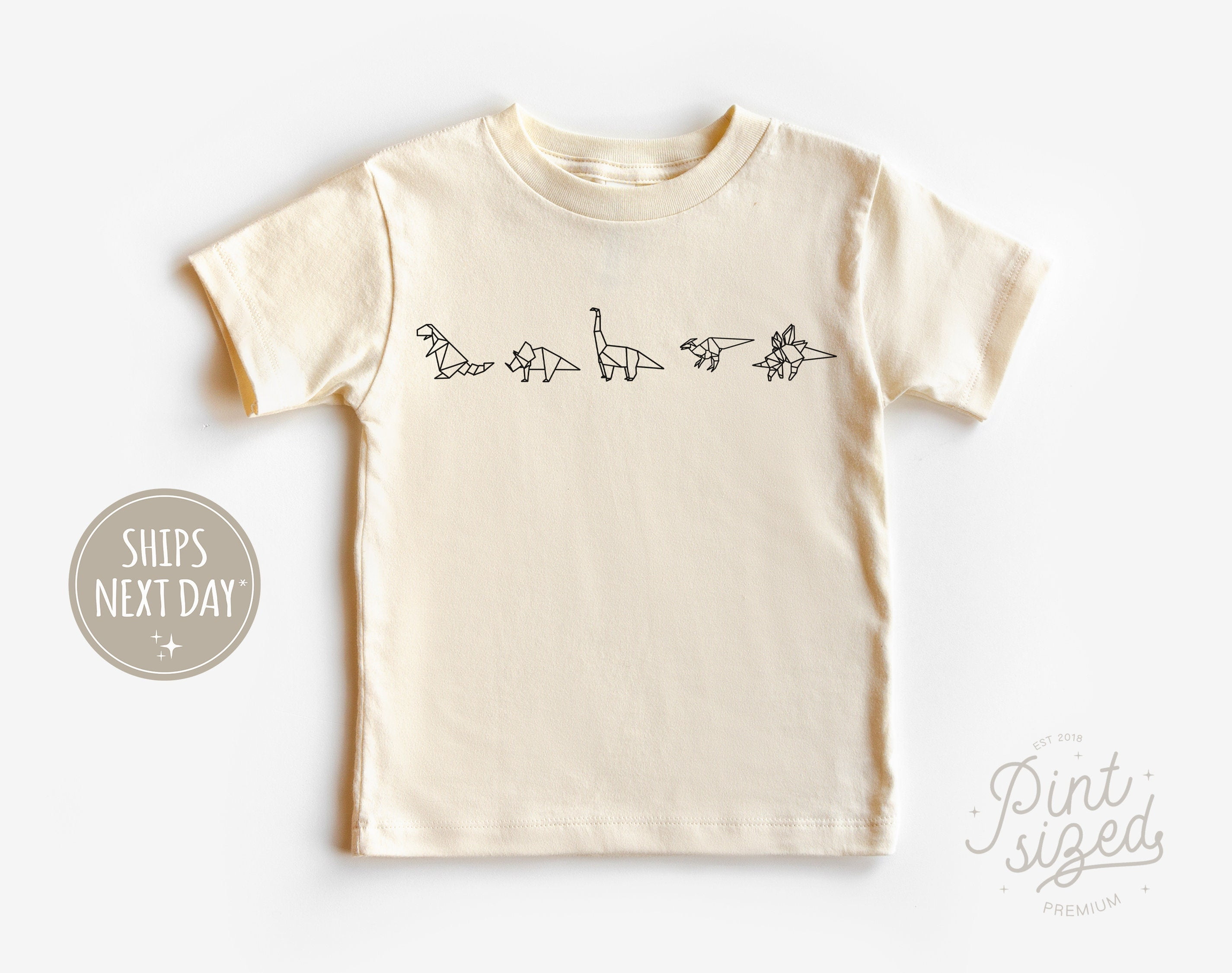 Dinosaur Toddler Shirt, Cute Origami Kids Tee, Simple Shirt TODDLER SHORT SLEEVE TEE BELLA ...