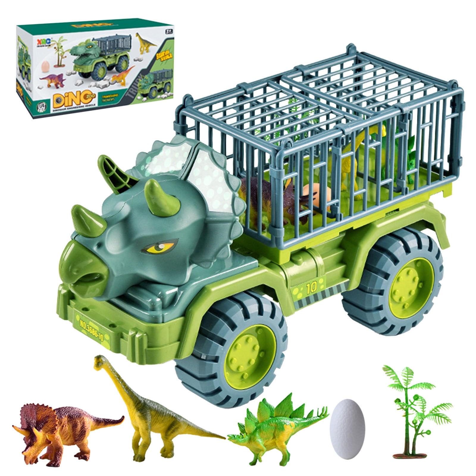 Dinosaur Toy for Kids 3-5 5-7, Dinosaur Truck Carrier Car, Monster ...