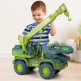 Dinosaur Toy Truck for Boys, Dinosaur Car Large Construction Vehicle ...