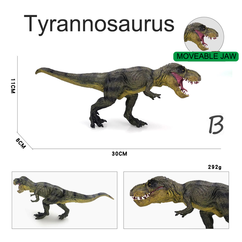 Dinosaur Toy Tyrannosaurus Rex, Realistic Dinosaur Figure T-Rex Plastic ...