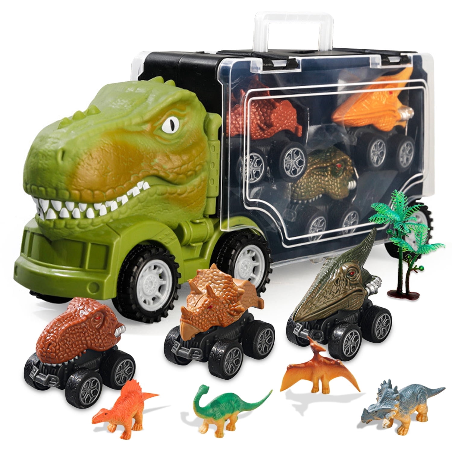 Dinosaur Toys for Boys 3-6 Years, Dinosaurs Figures with Transport ...