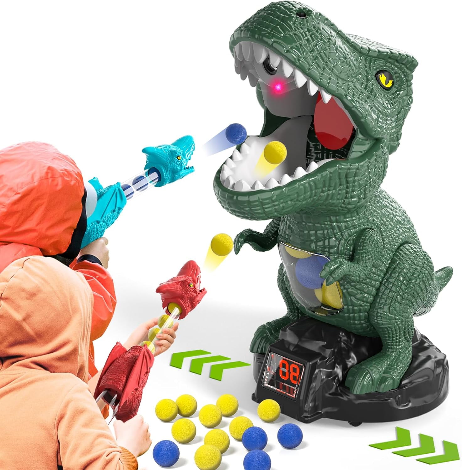 Dinosaur Toys for Kids 3-5, Shooting Toy for Boys Girls, Movable Target ...