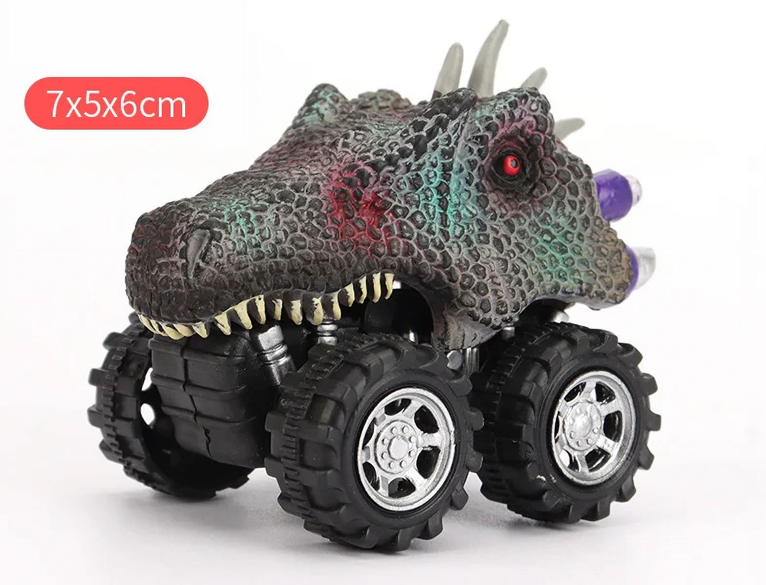 Dinosaur Toys Pull Back Cars Mini Monster Truck Car Toy Set for Kids ...