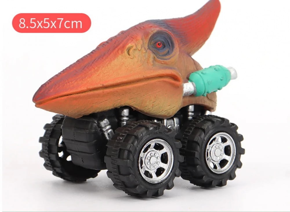 Dinosaur Toys Pull Back Cars Mini Monster Truck Car Toy Set for Kids ...