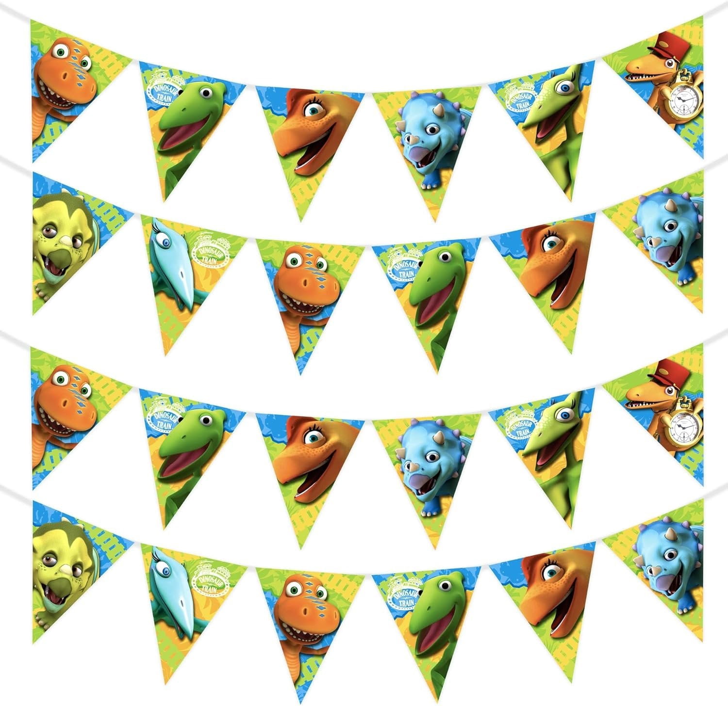 Dinosaur Train Birthday Banner Pennant 2 Pack - Dinosaur Train Party ...