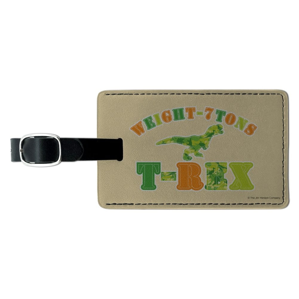 Dinosaur Train T-Rex Weight 7 Tons Rectangle Leather Luggage Card ...