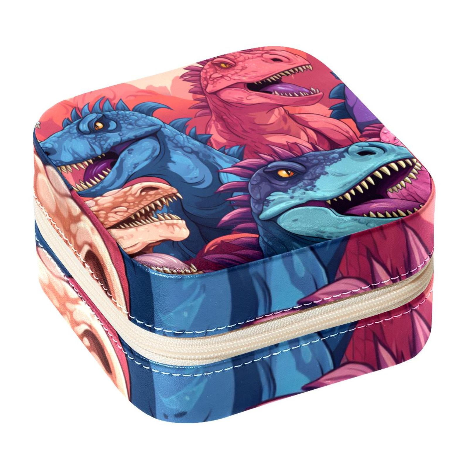 Dinosaur Travel Portable Jewelry Organizer: Square Bracelet Holder ...