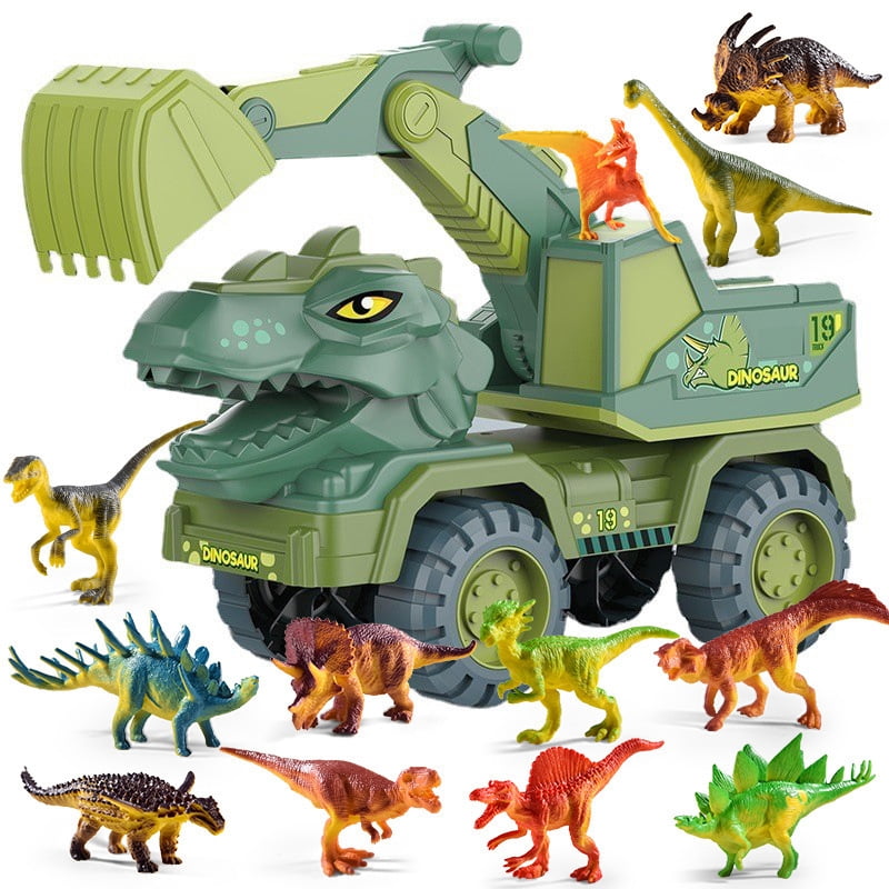 Dinosaur Truck, Dinosaur Transport Truck, Dinosaur Engineering Vehicle ...
