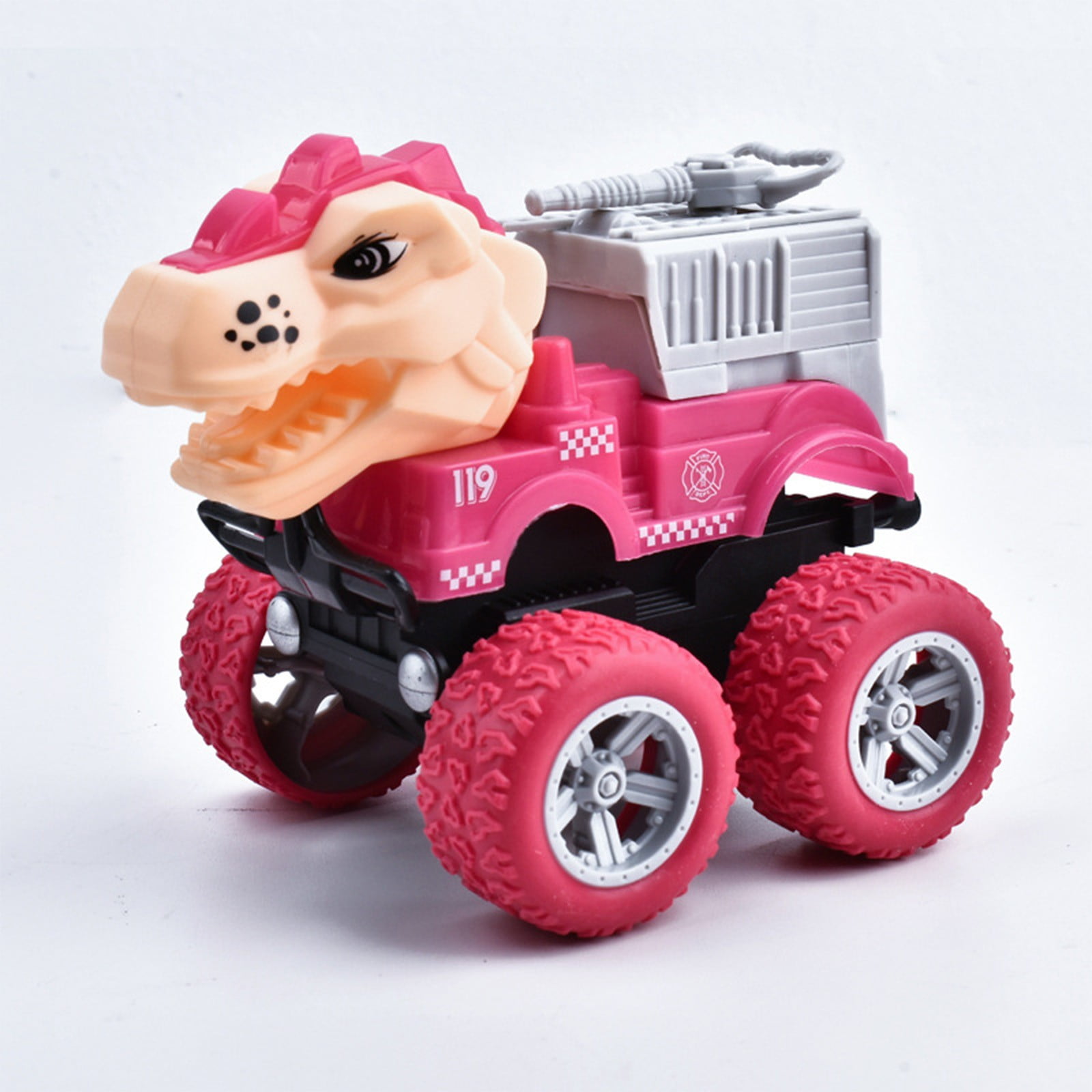 Dinosaur Truck Toys for 2 3 4 5 Year Old Boys,360° Rotating Push and Go Cars,Inertia Stunt On ...