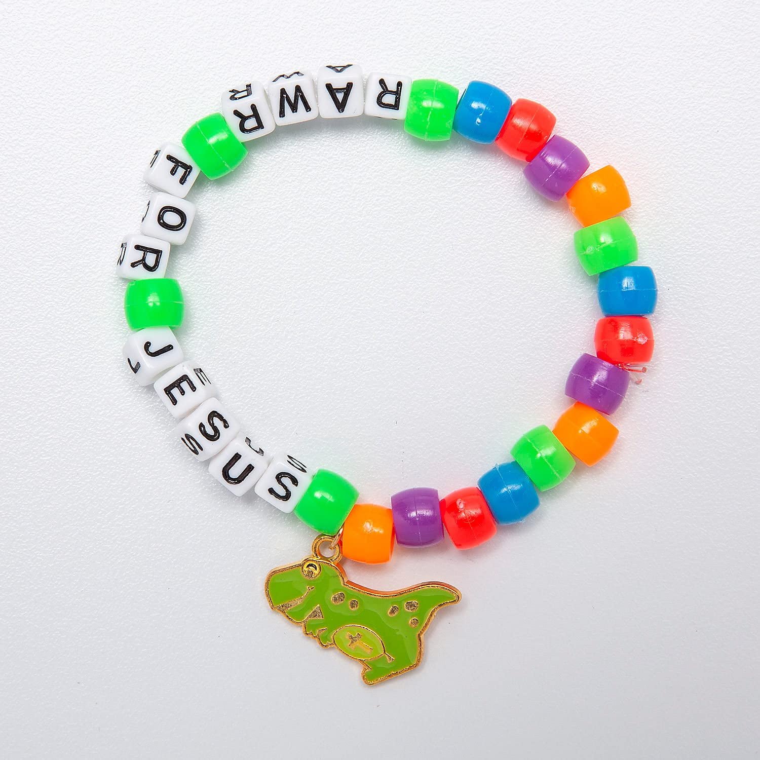 Dinosaur Vbs Pony Bead Bracelet Craft Kit - Vbs Vacation Bible School ...
