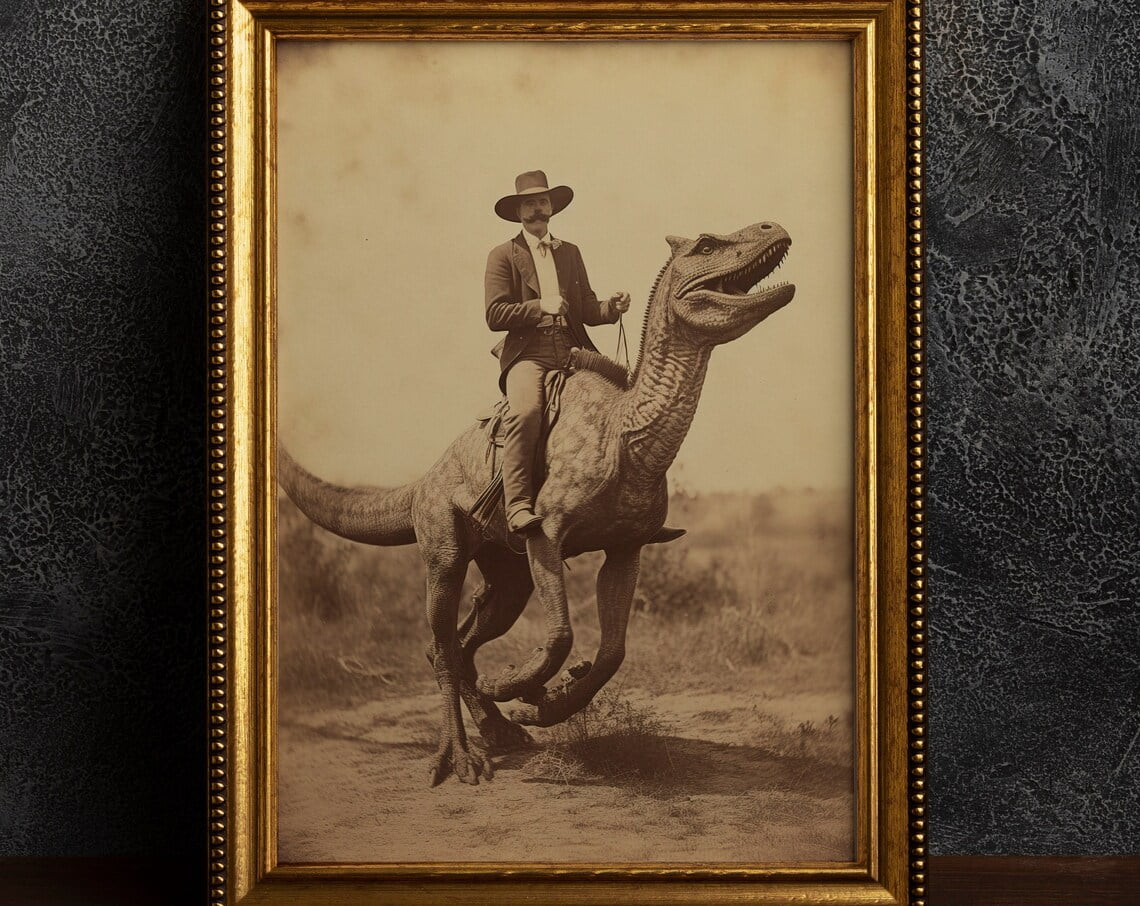 Dinosaur, Vintage Photography, Dark Academia, Gothic Occult Poster ...