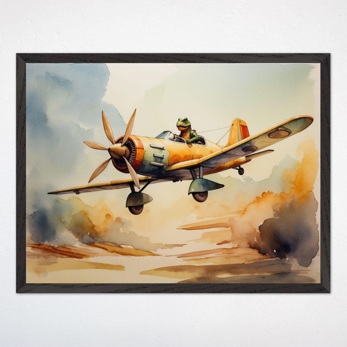 Dinosaur Wall Art For Kids Rooms Airplane Wall Decor Poster For Kids ...