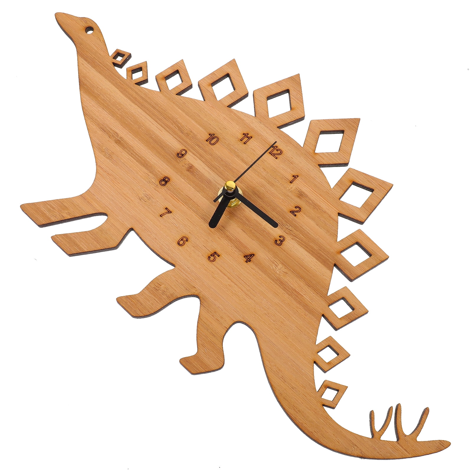 Dinosaur Wall Clock Decor Wooden Wall Clock Modern Wall Clock Clocks ...