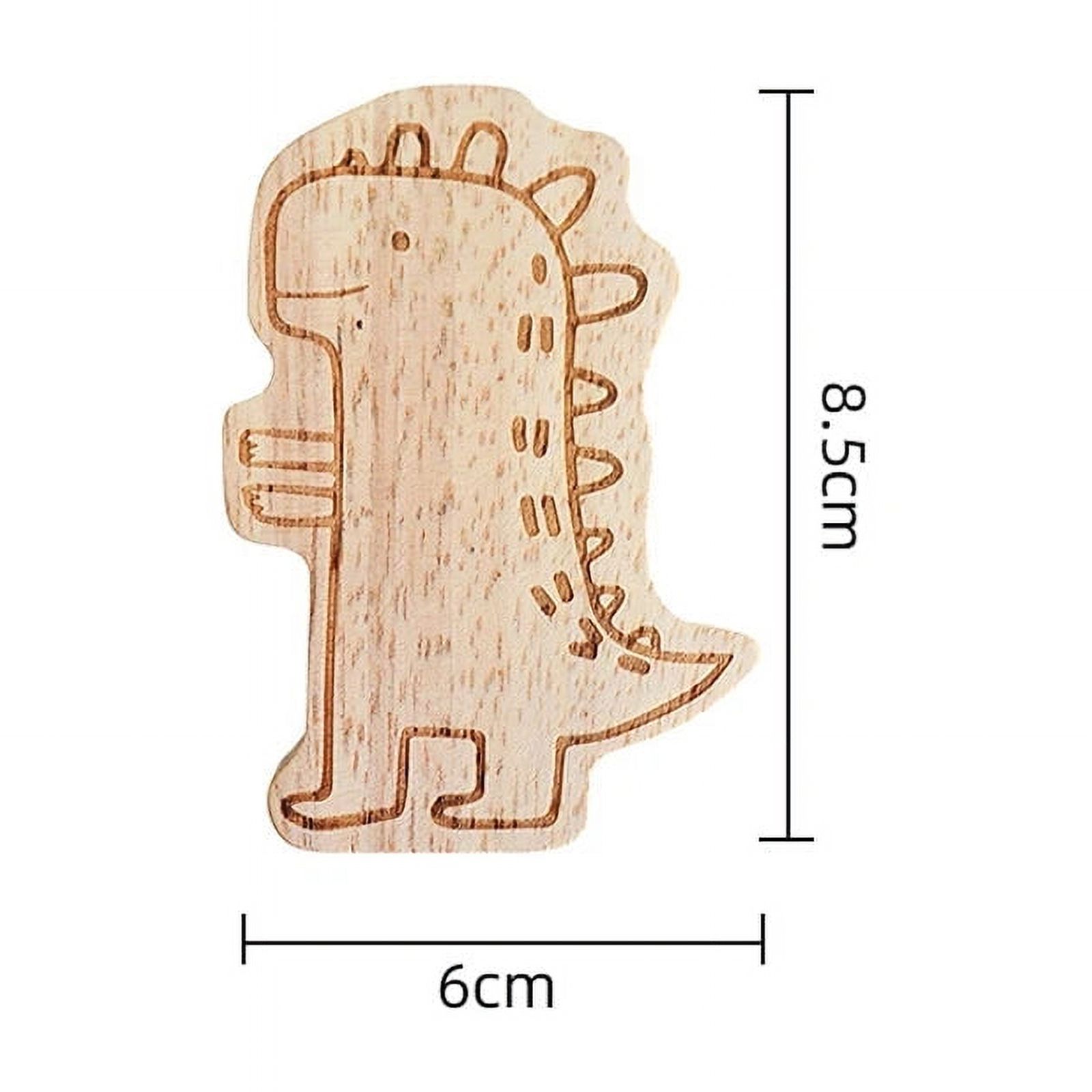 Dinosaur Wood Hook Wall Hanging Cute Children's Room Decoration Hook ...