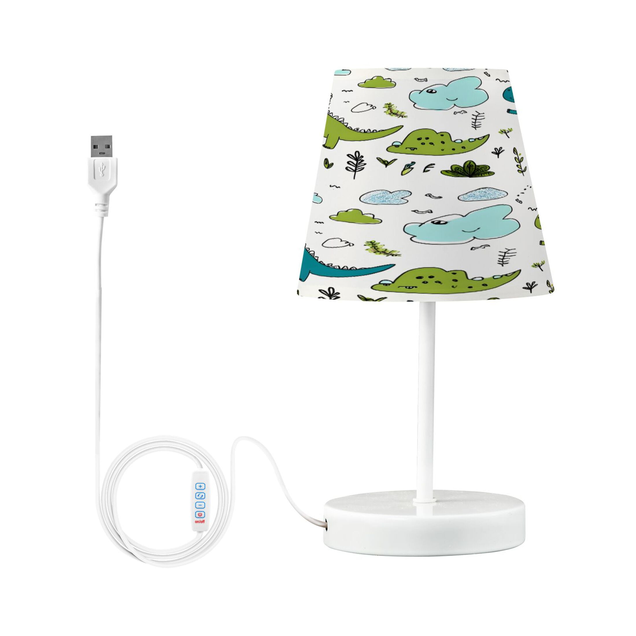 Dinosaur and Cloud Desk Lamp LED Table Nightstand Lamps with 3 Color ...