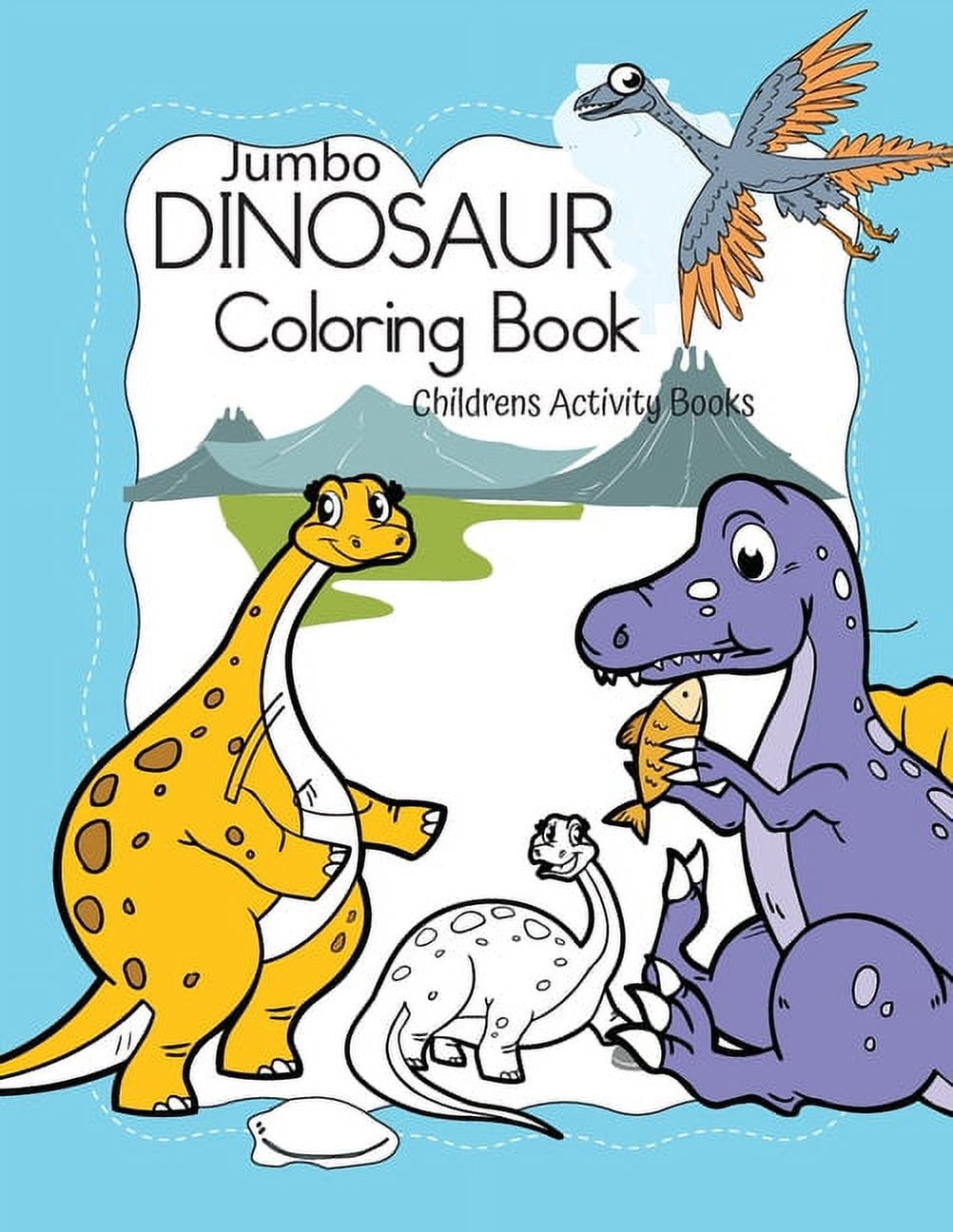 Dinosaur coloring Book: Dino Big Coloring Book / Childrens Activity ...