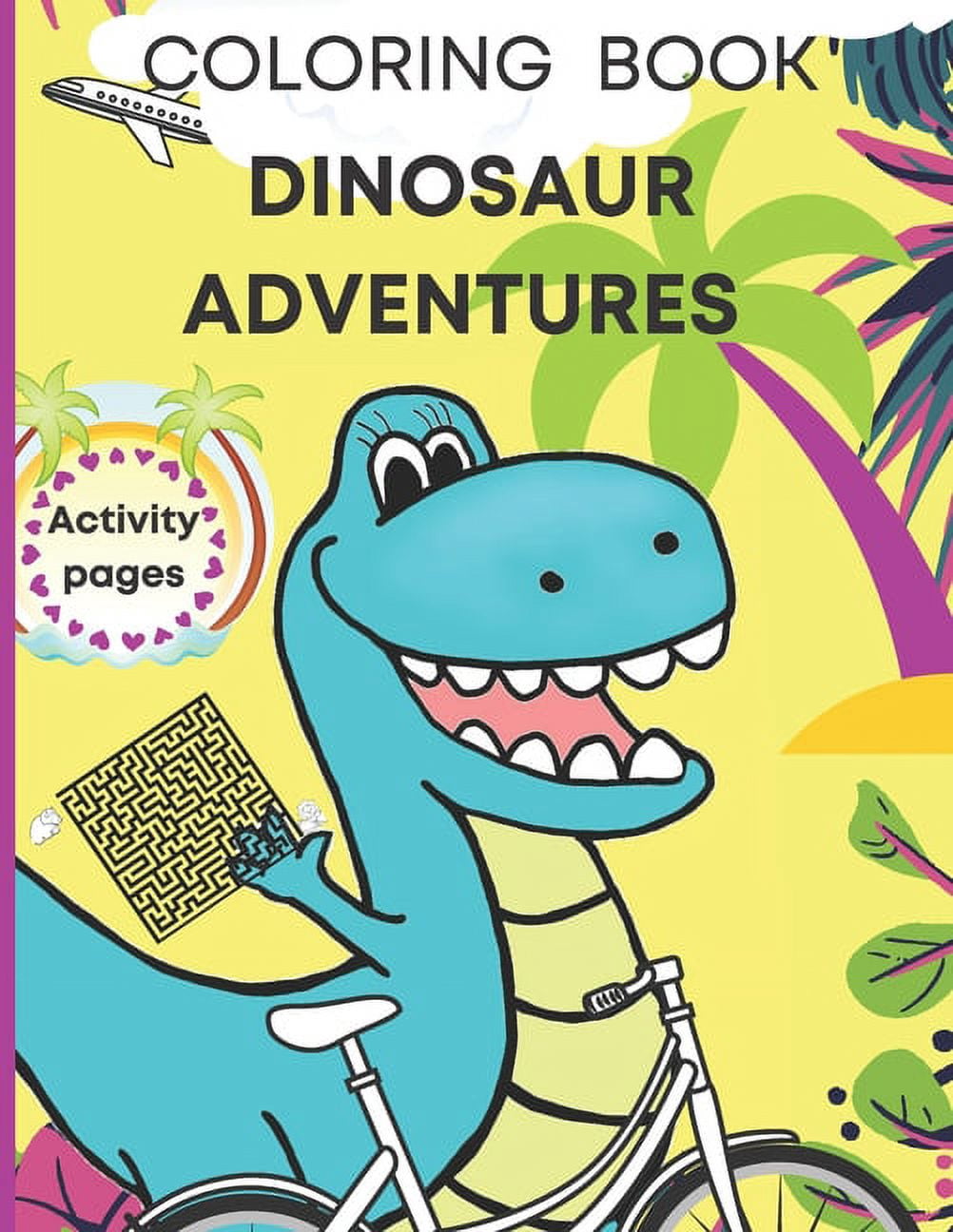 Childrens Fabulous Notebooks Dinosaur coloring book, activity pages ...