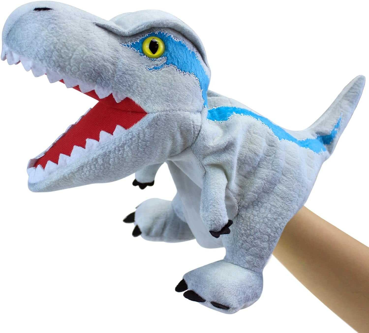 Dinosaur hand puppet plush toy, dinosaur toy plush hand puppet, boy ...