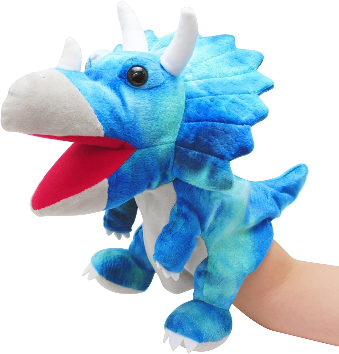 Dinosaur hand puppet plush toy, dinosaur toy plush hand puppet, boy ...