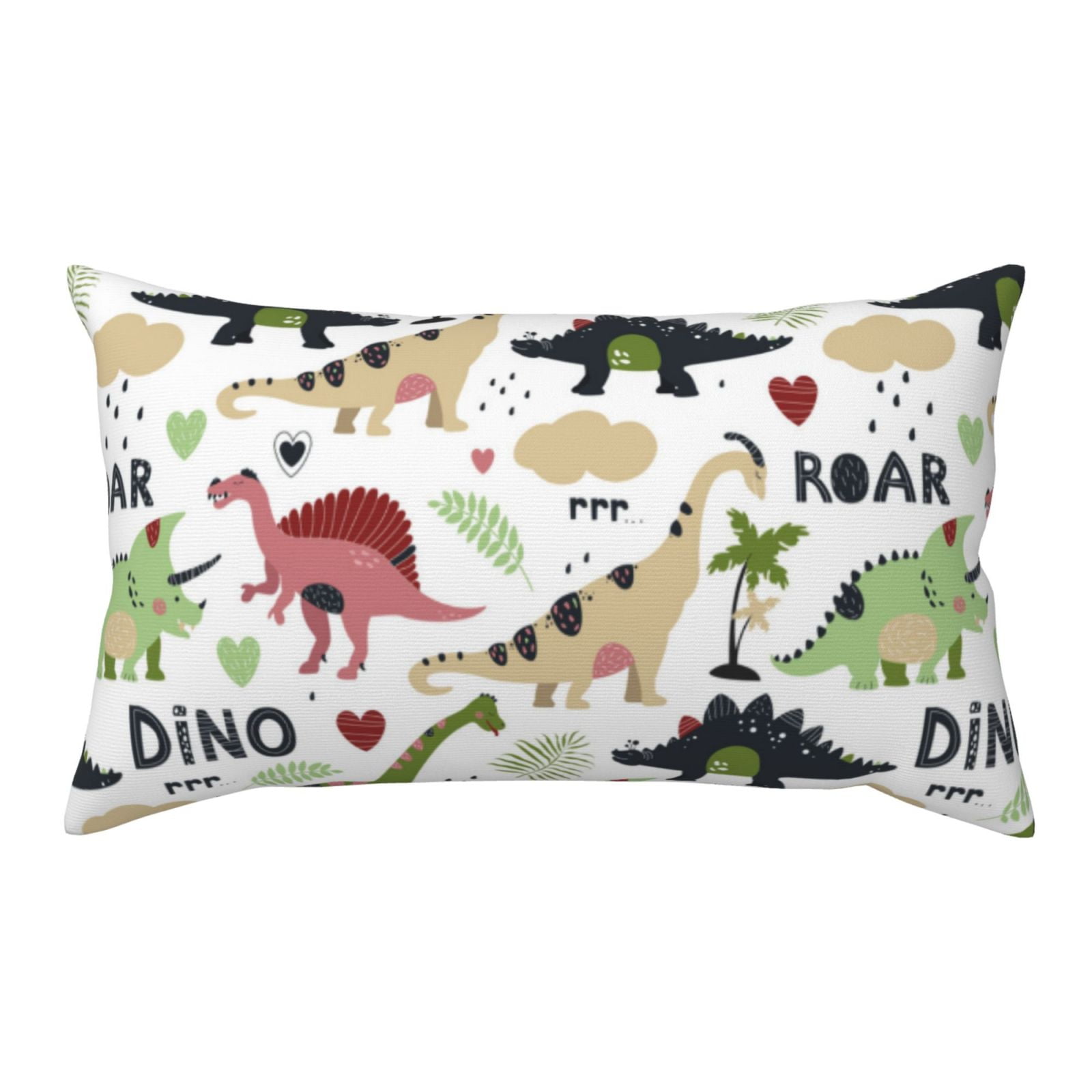 Dinosaur print B Pillow Cases Standard Size, Soft Pillow Covers with ...