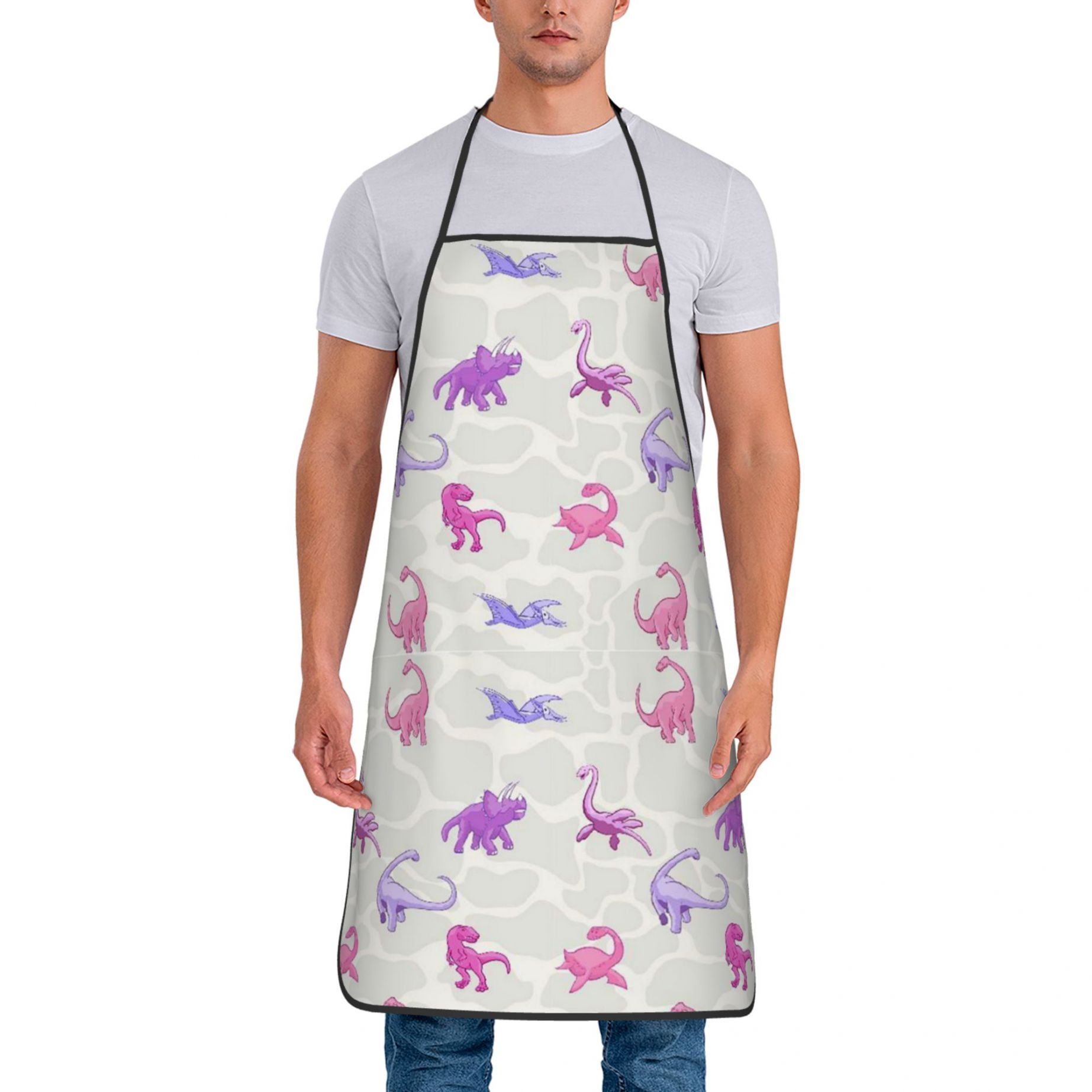 Dinosaurios Aprons for Women Men Waterproof Apron Kitchen Chef Cooking ...
