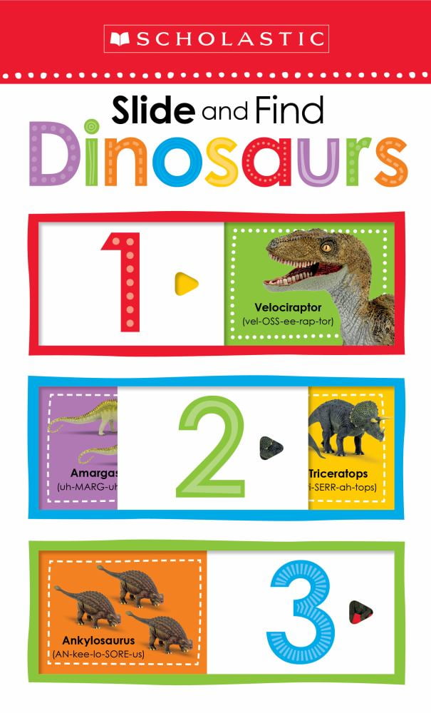 Dinosaurs 123: Scholastic Early Learners (Slide and Find) (Board Book ...