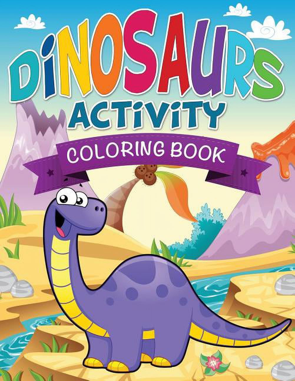 Dinosaurs Activity Coloring Book (Paperback) - Walmart.com