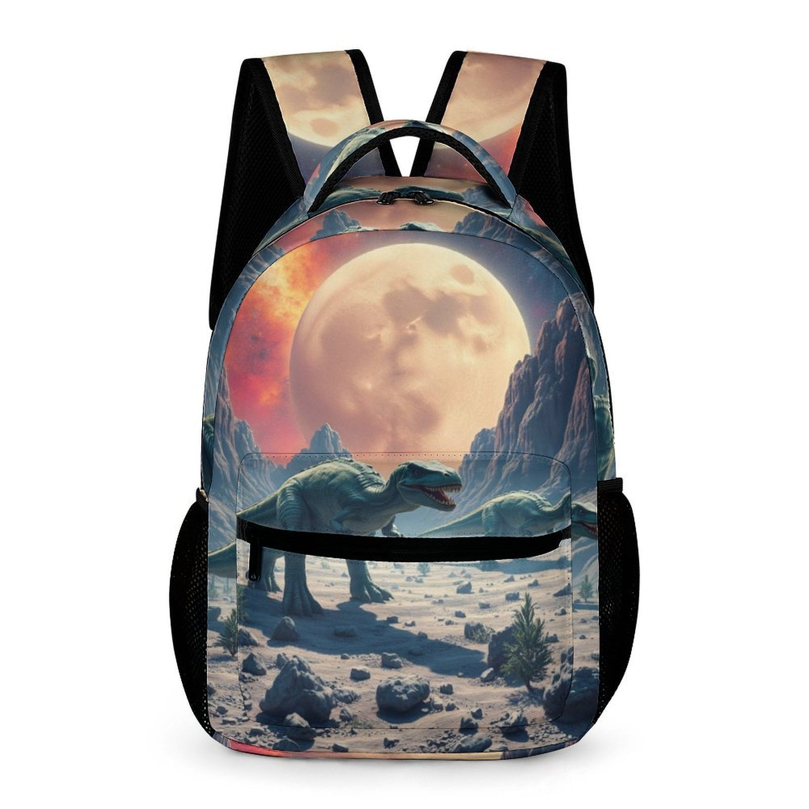 Dinosaurs Alien Landscape Backpacks School Bag Lightweight Student ...