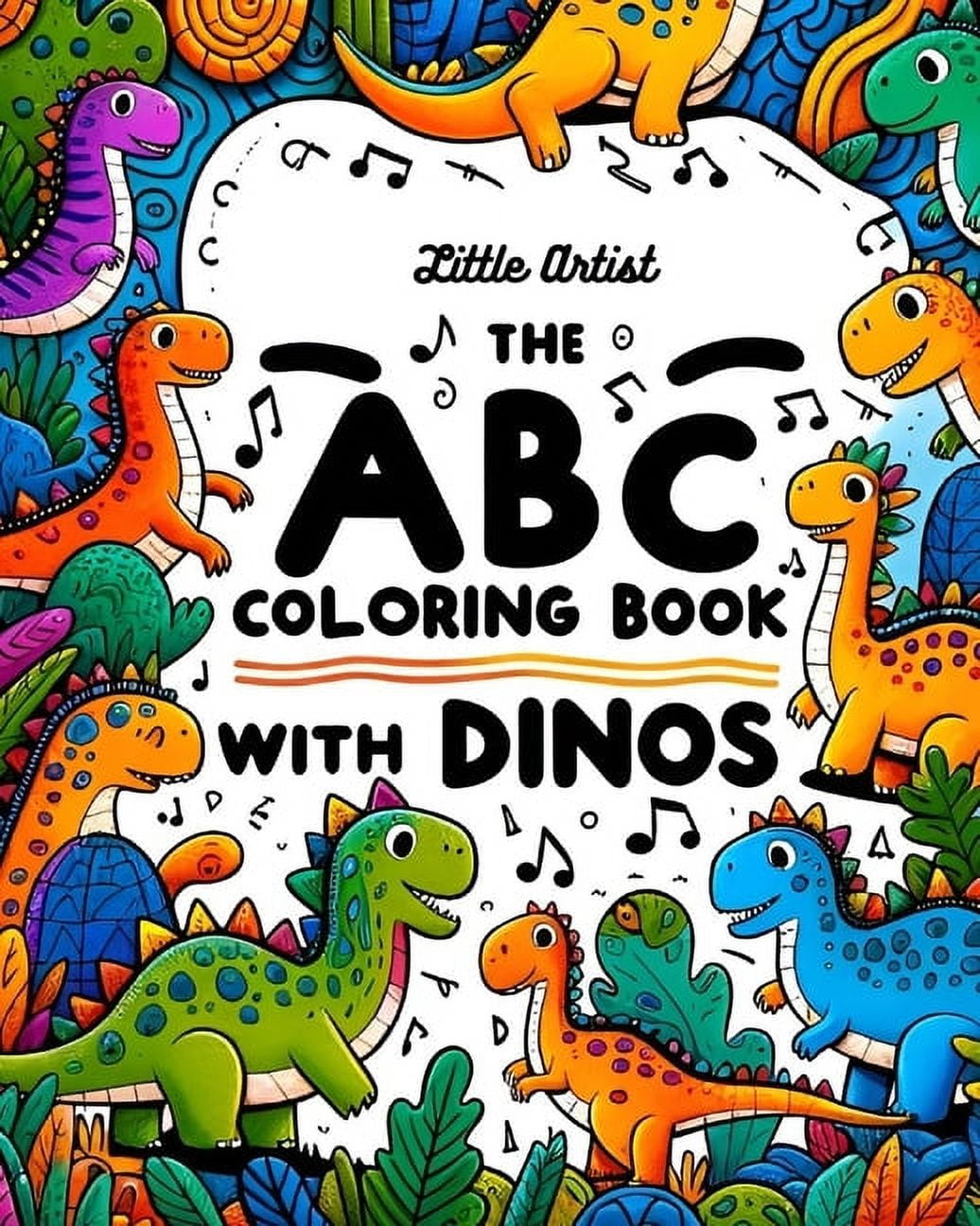 Dinosaurs Alphabet Coloring Book for Kids: Educational Coloring pages ...