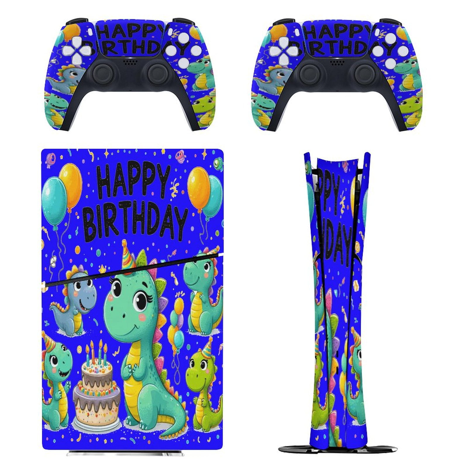 Dinosaurs, Birthday PS5/PS5 Slim Digital Disc Skin Sticker For Console ...