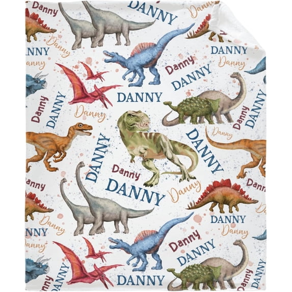 Dinosaurs Blanket Gifts Super Soft Lightweight Flannel Dinosaurs Bed ...
