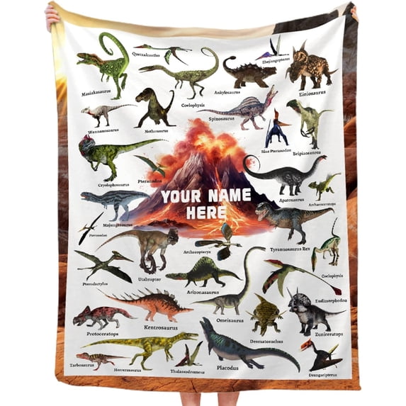 Dinosaurs Blanket Gifts Super Soft Lightweight Flannel Dinosaurs Bed ...