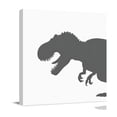 Dinosaurs Canvas Wall Art for Living Room, Dinosaur Silhouette Cartoon ...