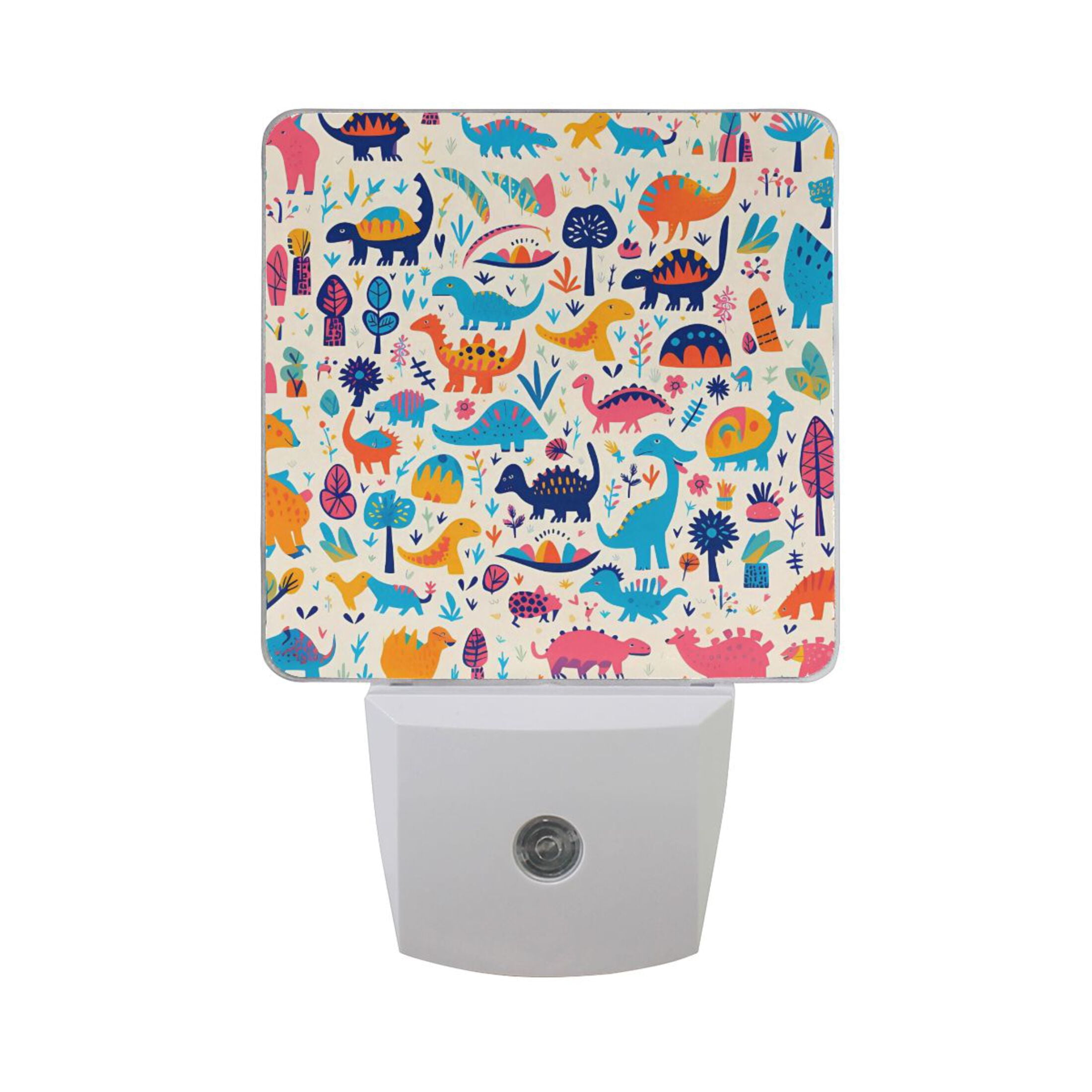 Dinosaurs Cartoon Night Light LED Dusk to Dawn Auto Sensor Night Lamp ...