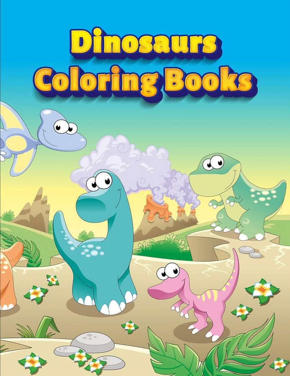 Dinosaurs Coloring Books: Dinosaur Activity Book For Toddlers and Adult ...