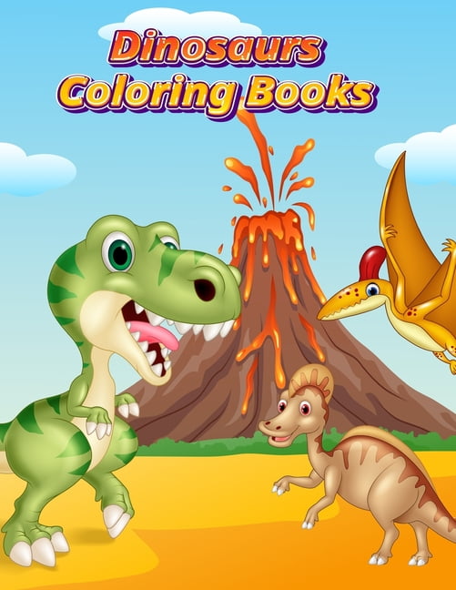 Dinosaurs Coloring Books : Dinosaur Activity Book For Toddlers and ...