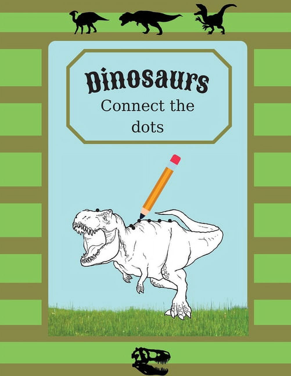 Dinosaurs Connect the dots : Puzzle book for kids with dinosaurs ...
