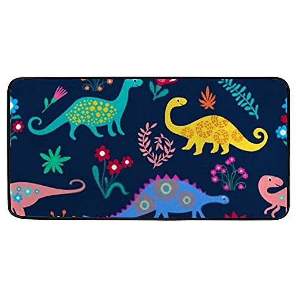Dinosaurs Cute Kids Pattern Nursery Rug for Girls and Boys Activities ...