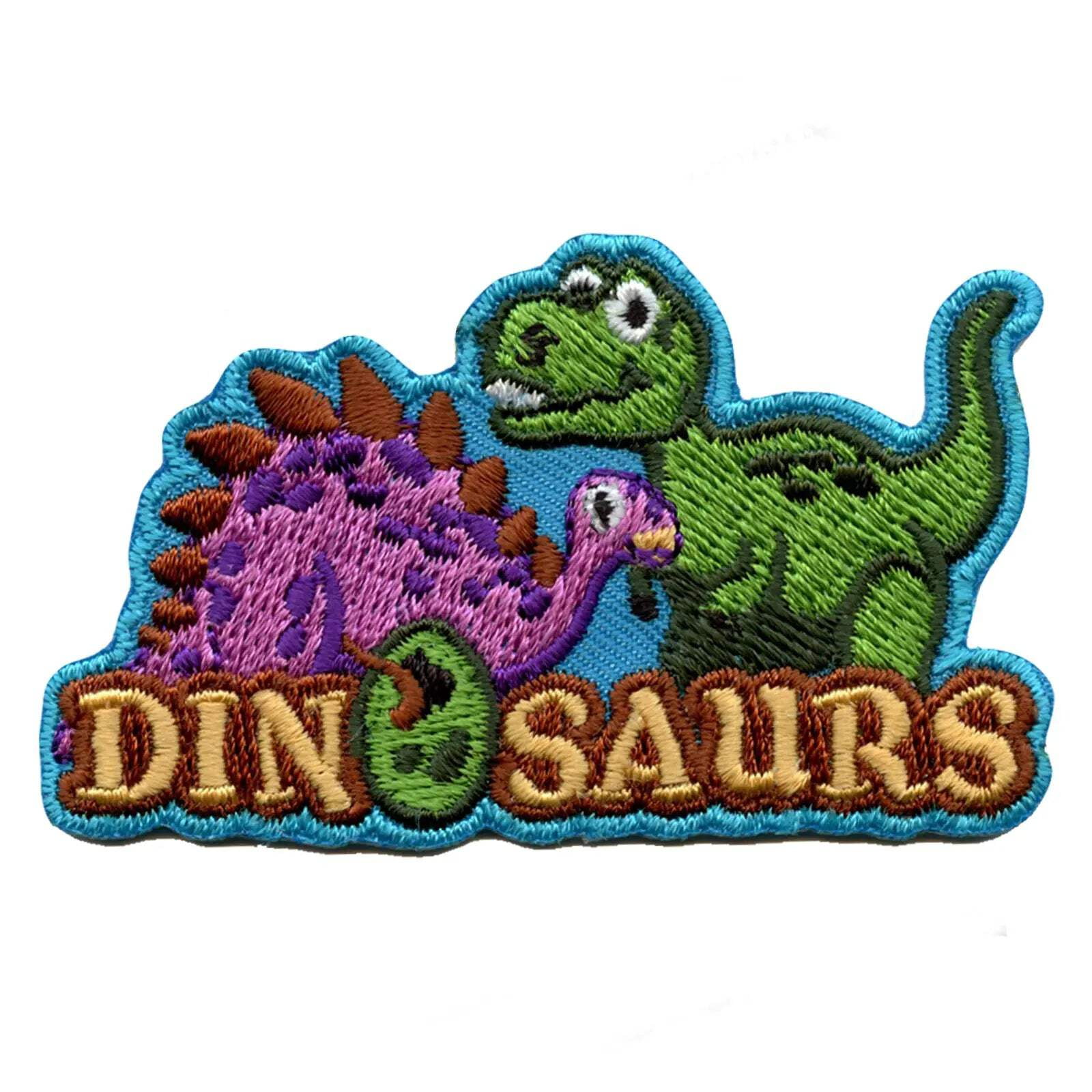 Dinosaurs Embroidered Iron On Patch - Walmart.com